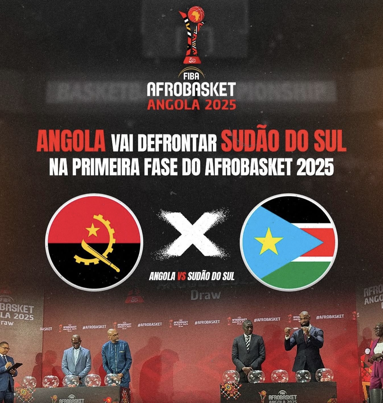 Afrobasket 2025: Angola vai defrontar Sudão do Sul, Guiné e Líbia na ...