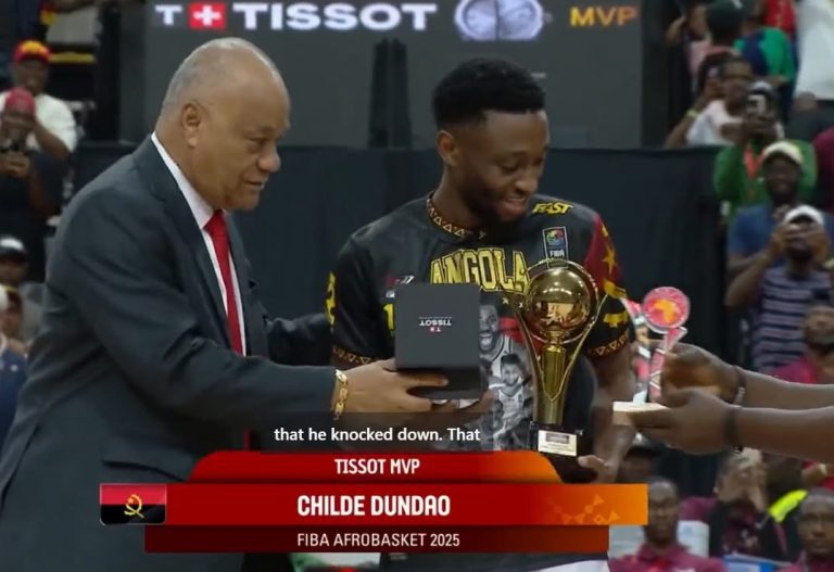 Childe Dundão MVP do Afrobasket 2025 – RNA